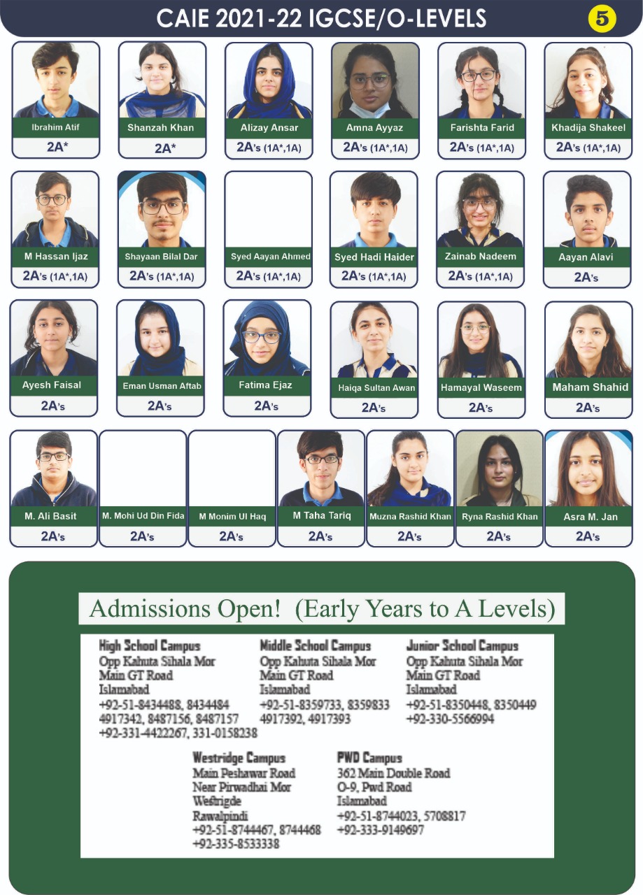 PAST RESULTS – Benchmark School System