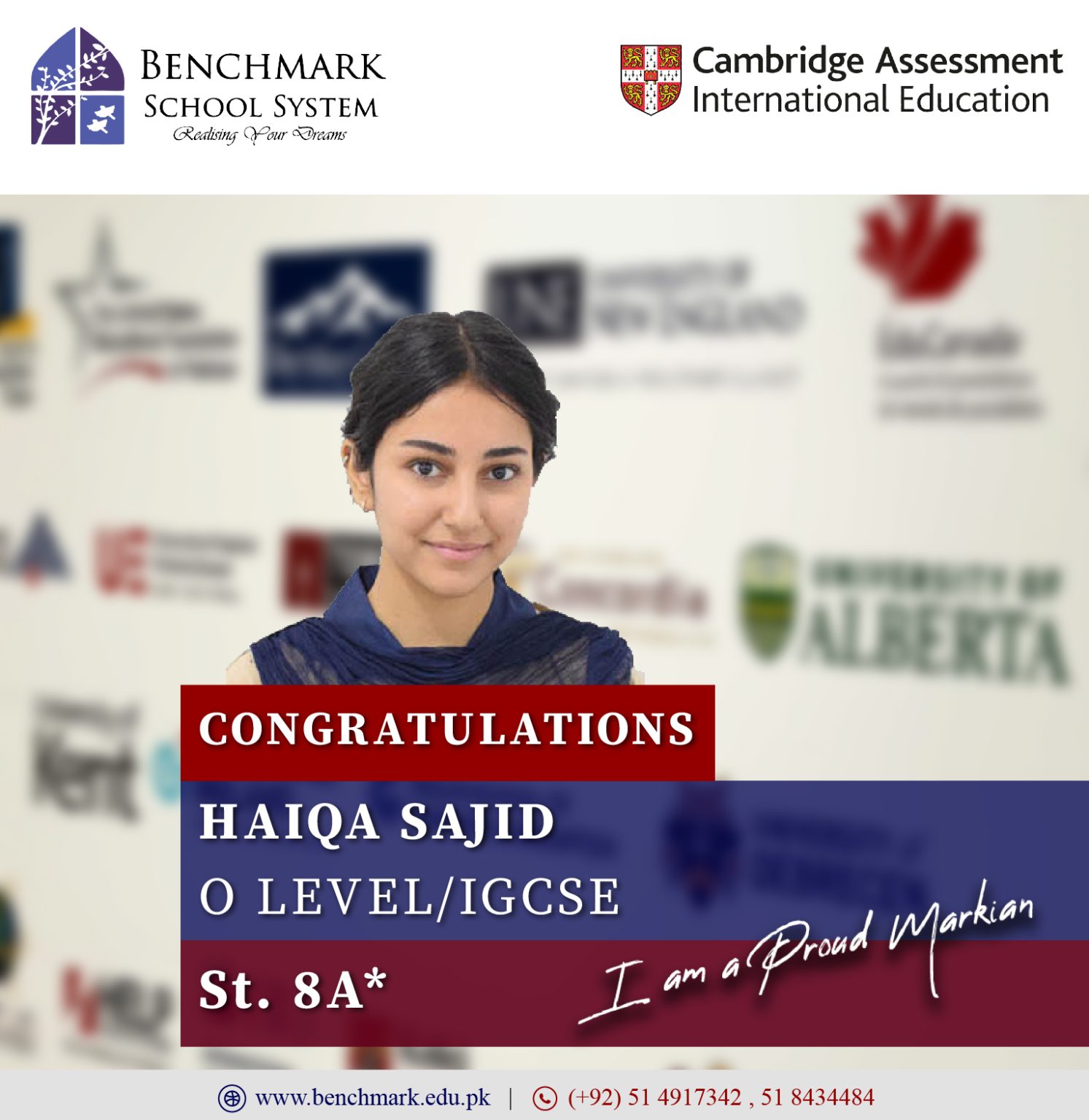 PAST RESULTS – Benchmark School System