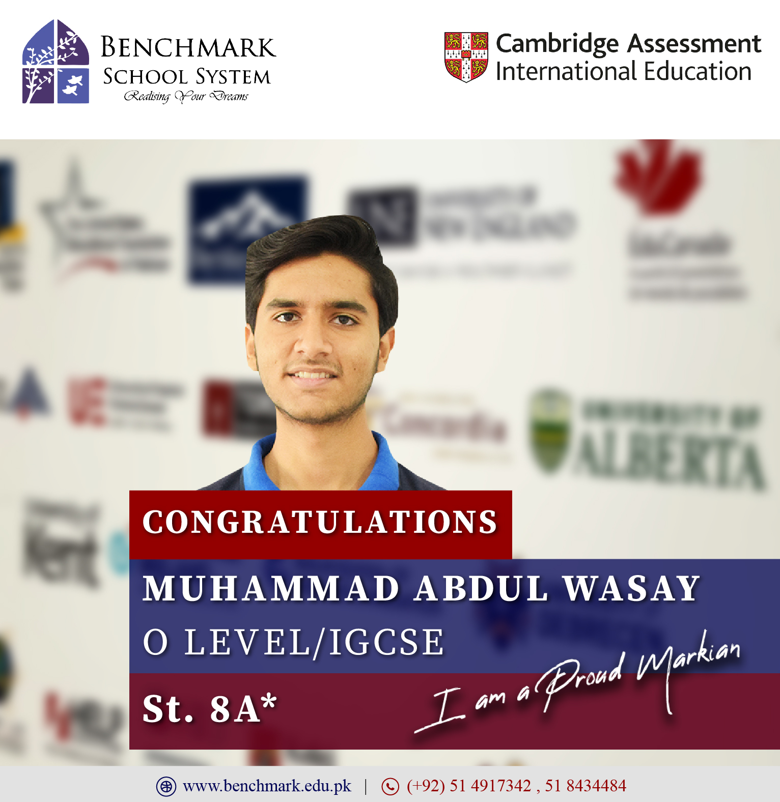 PAST RESULTS – Benchmark School System